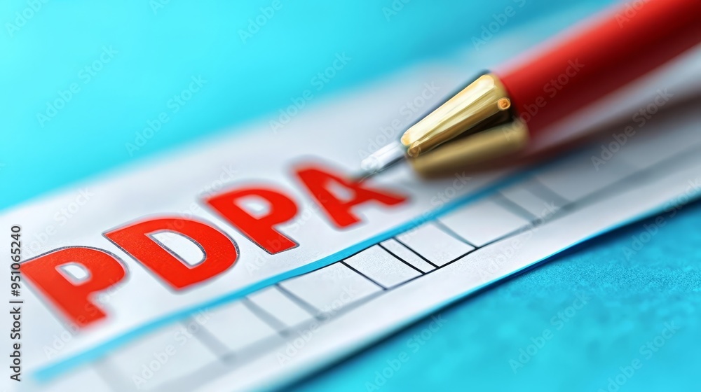 PDPA PERSONAL DATA PROTECTION ACT training Magnified view of the text ...