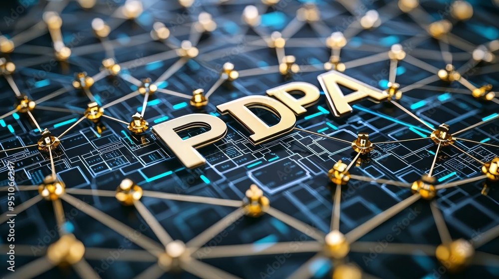 Pdpa Personal Data Protection Act Assessment Hands Holding Pdpa Text Digital Security Symbols