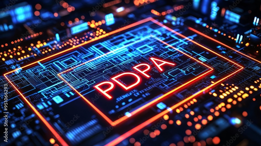 PDPA PERSONAL DATA PROTECTION ACT risk PDPA and Cybersecurity A glowing firewall graphic with ...