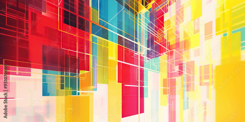 Organizational Structure Map: A colorful, abstract representation of a ...