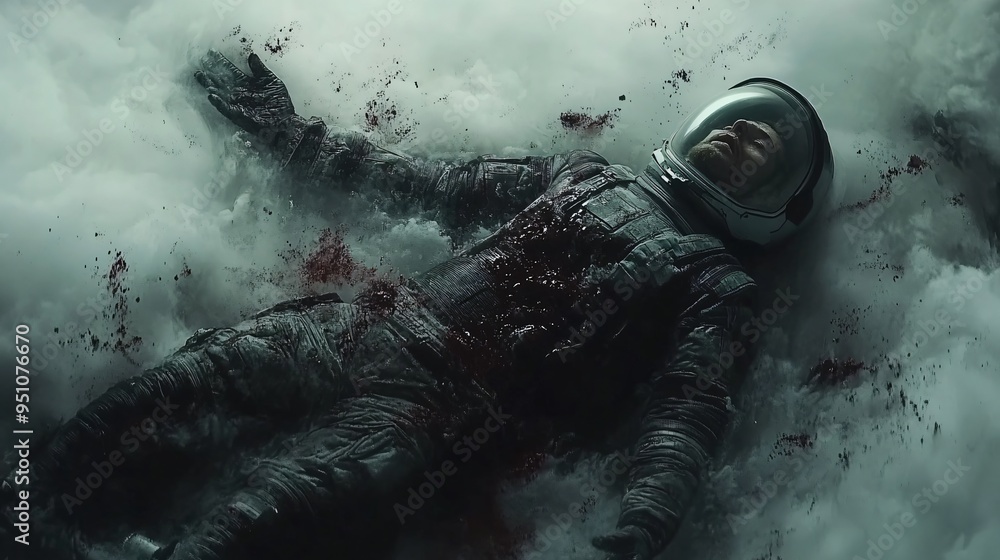 Astronaut's Last Stand: The chilling sight of a fallen astronaut, his ...