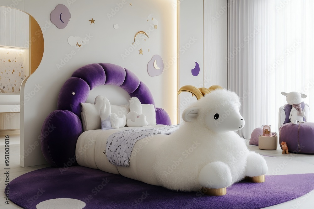 Year of the Goat Kids Bedroom Ideas by Birth Year This cute goat-shaped ...