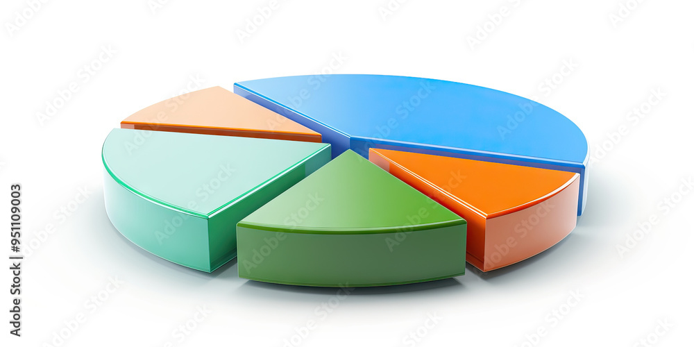 A color-coded pie chart showcasing the breakdown of revenue sources ...