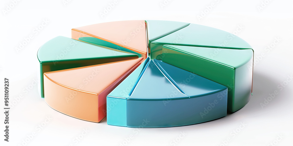 A color-coded pie chart showcasing the breakdown of revenue sources ...