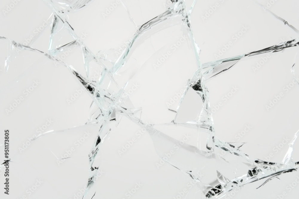 Fractured glass shards pattern png texture overlay effect, transparent ...
