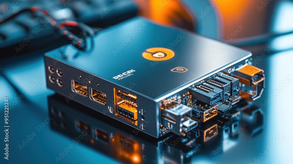 Product photography of a Linux box configured for Kubernetes CI/CD ...