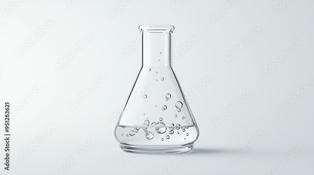 Sleek 3D Render of Beaker with Liquid in High Luminosity Laboratory ...
