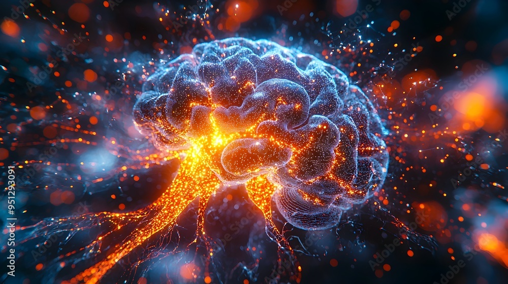 Brain-Computer Interface Visualization:Neural Network Overlaid on MRI ...