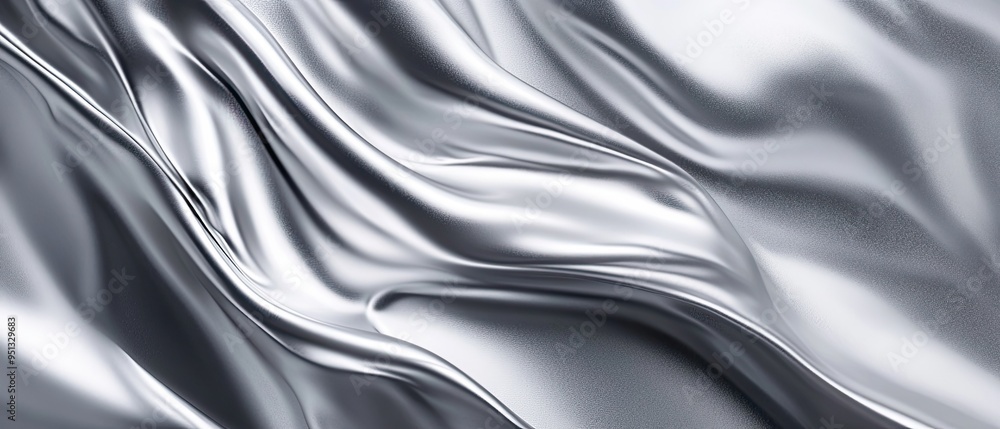 Matte silver metallic texture with a smooth, seamless finish ideal for ...