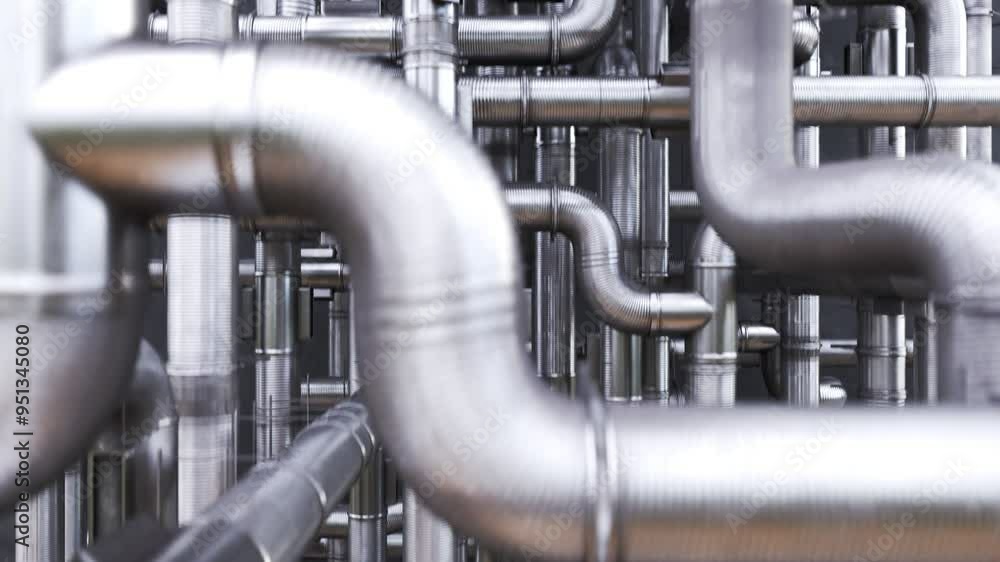 Loopable Animation With The Camera Moving Over The Maze Of Shiny Clean ...