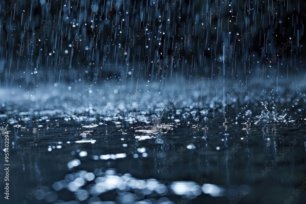 Photorealistic rain texture outdoors nature water. Stock Photo | Adobe ...