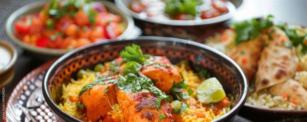 Fusion cuisine that combines traditional Arabic flavors with ...