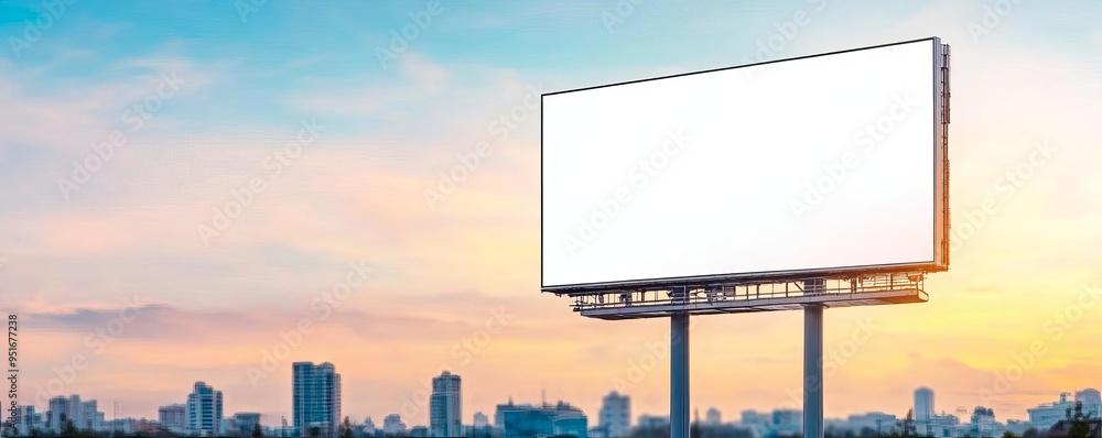 Billboard with a new product launch in a shopping mall, retail ...