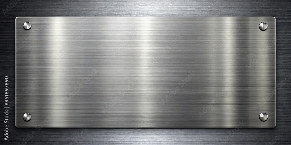High resolution steel background texture with a metal plate design ...