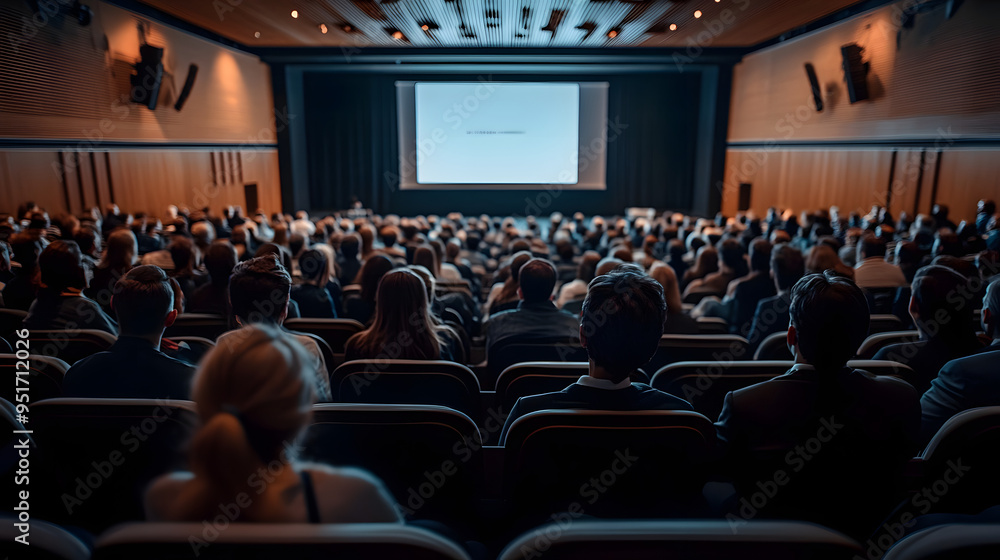 group of people in formal dressing suit as audience at large modern ...