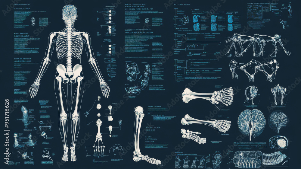 Medical infographic featuring orthopedic anatomy charts. Includes a ...