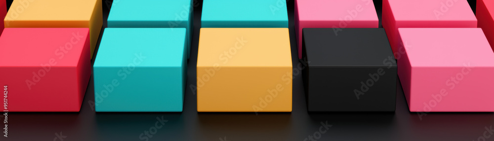 SWOT analysis, colorful blocks representing strengths and weaknesses ...