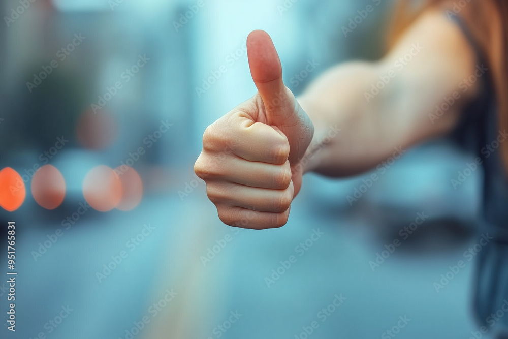 Thumbs Up: A Gesture of Approval and Encouragement Stock Photo | Adobe ...