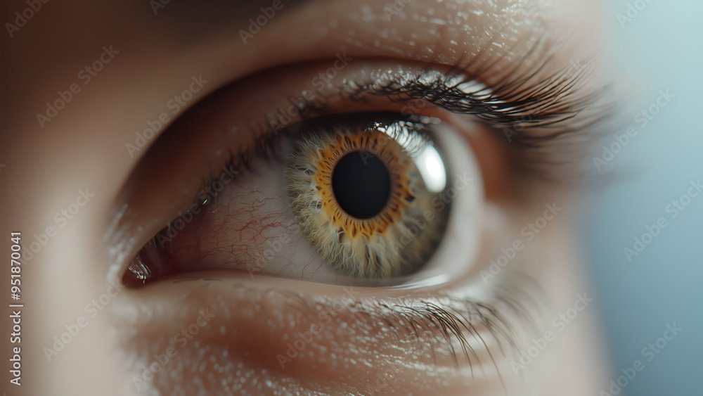 Create a close up eye taken using a Canon EOS R camera with a 50mm f/1. ...