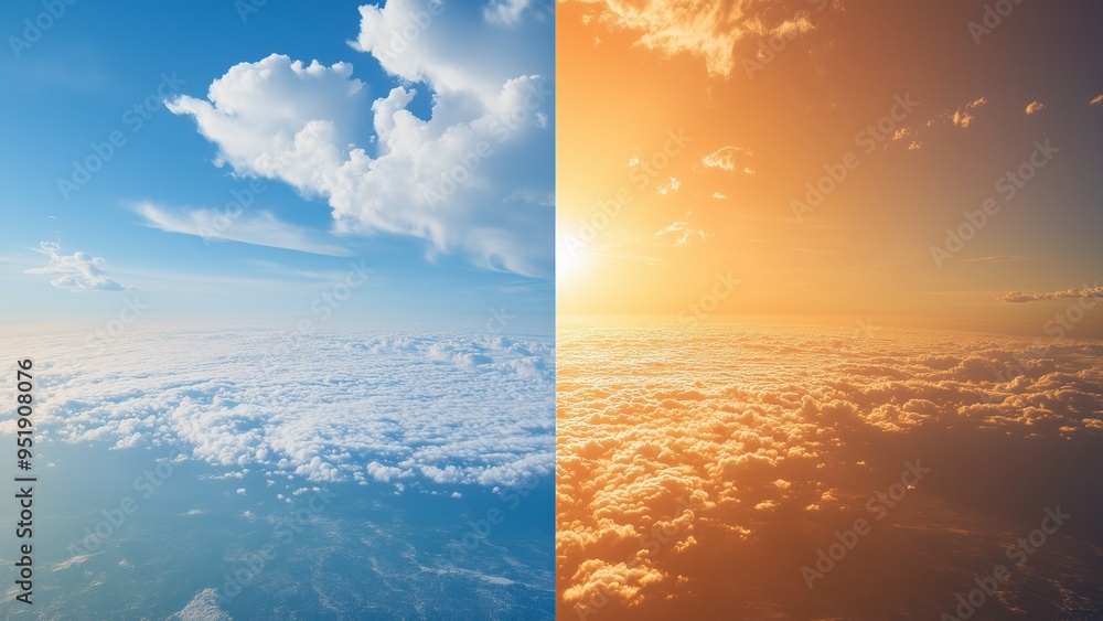 Visual Comparison. Before and After CFC Impact, A split image showing ...