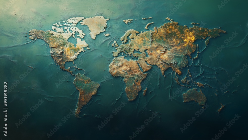 Global Map with CFC Sources, A world map highlighting major industrial ...