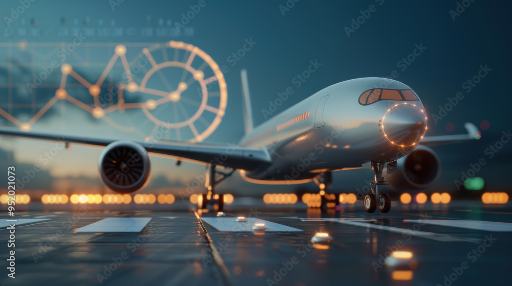 An representation of a cargo plane with a transparent overlay showing ...