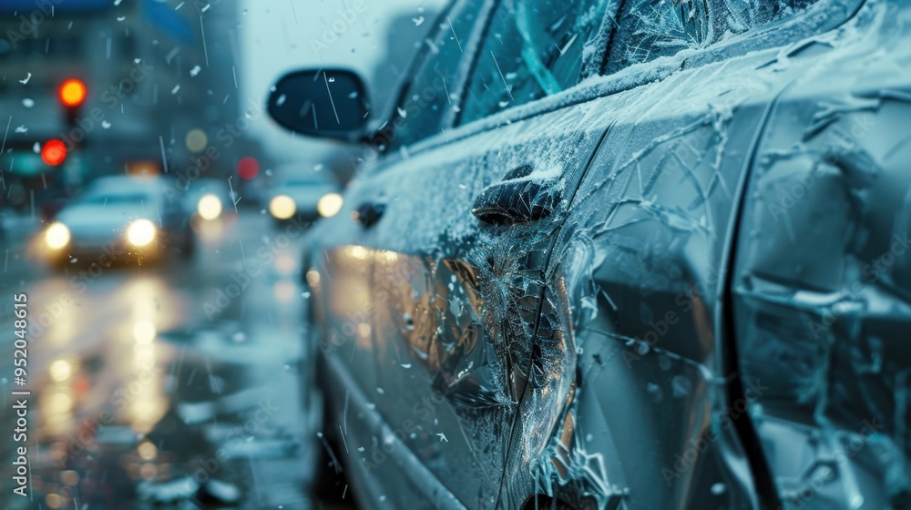 Side-Swipe Accident: While distracted, a driver veered into the ...