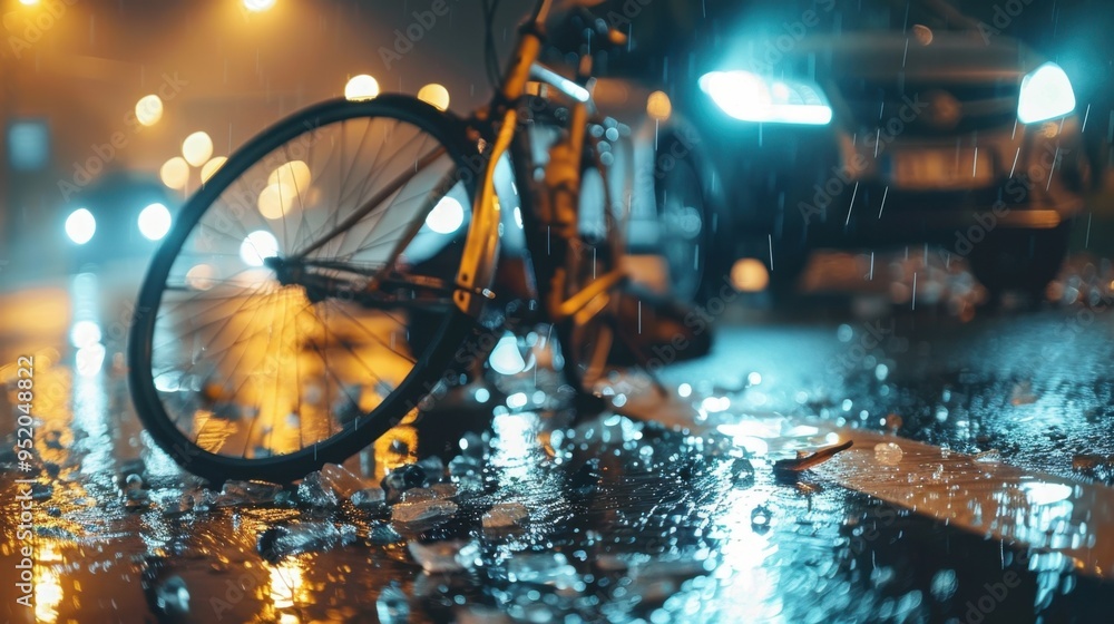Bicycle Accident: A cyclist was hit by a car that made a right turn ...