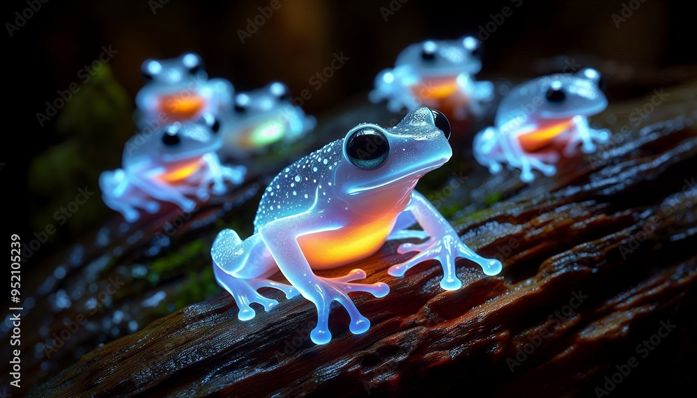Bioluminescent Frog Glowing Light in Cave 4K HDR Ultra HD Wallpaper ...