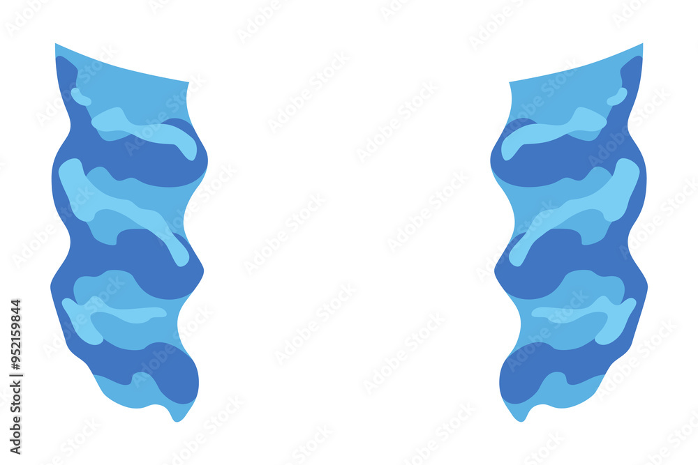 Cartoon tear drops icon. Sorrow cry streams, tear blob. Crying fluid ...