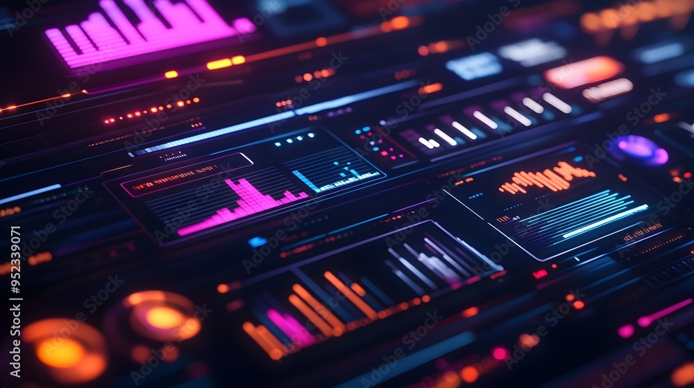 Futuristic Fintech Compliance Dashboard with Sleek Minimalist UI and ...