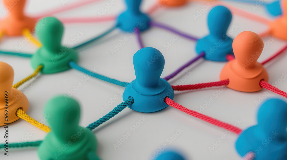 Colorful 3D Clay Networking Icon, vibrant and engaging design, perfect ...