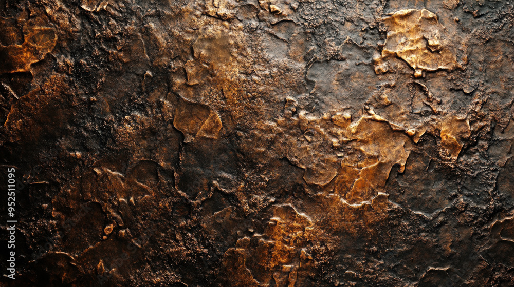 wallpaper featuring the distinctive hammered texture of bronze, with ...