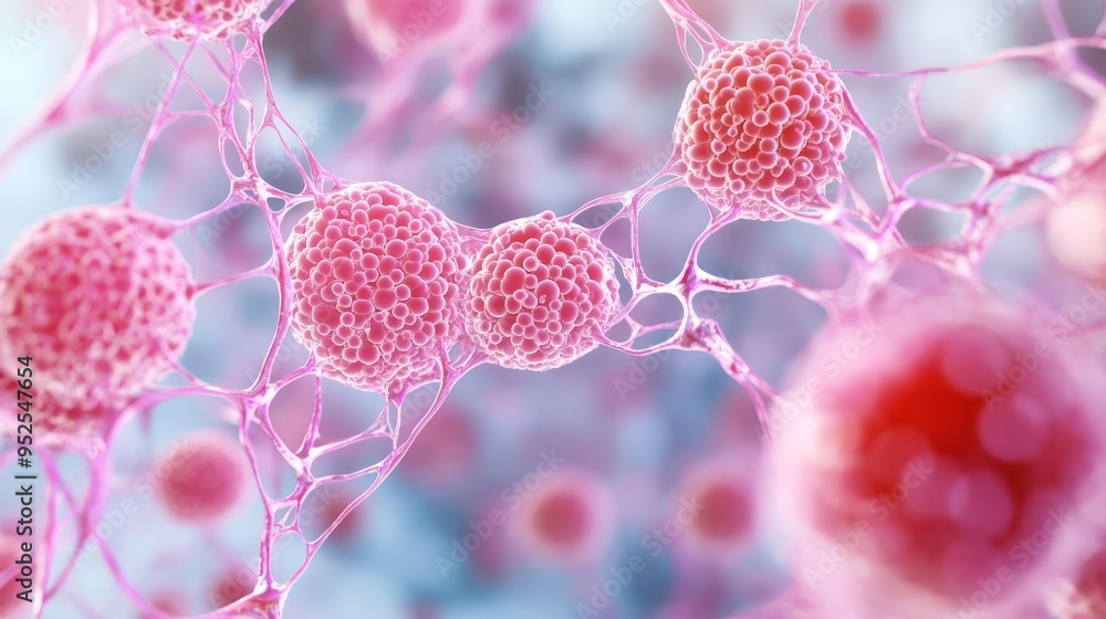 High magnification of cultured endothelial cells forming capillary-like ...