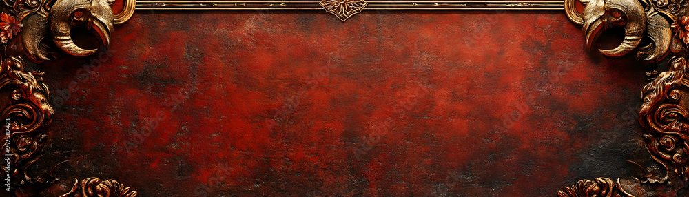 Rams Bow and Victory Flag Frame concept as Horizontal frame with Rams ...