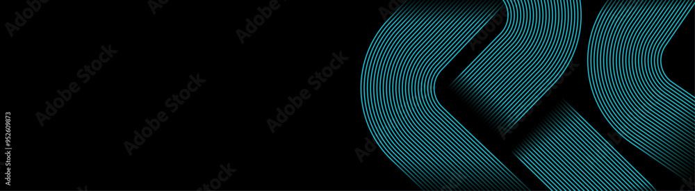 Linear futuristic line art background Design concept for AI and all ...