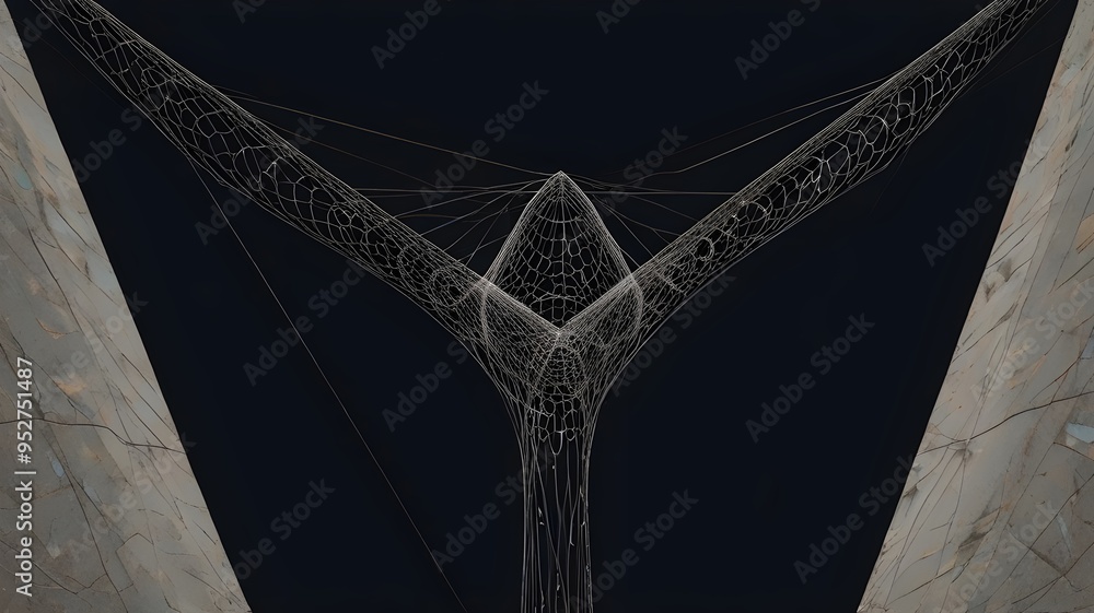 Cinematic Geometric Hyperbolas - Ideal for Abstract Wall Art, Modern ...