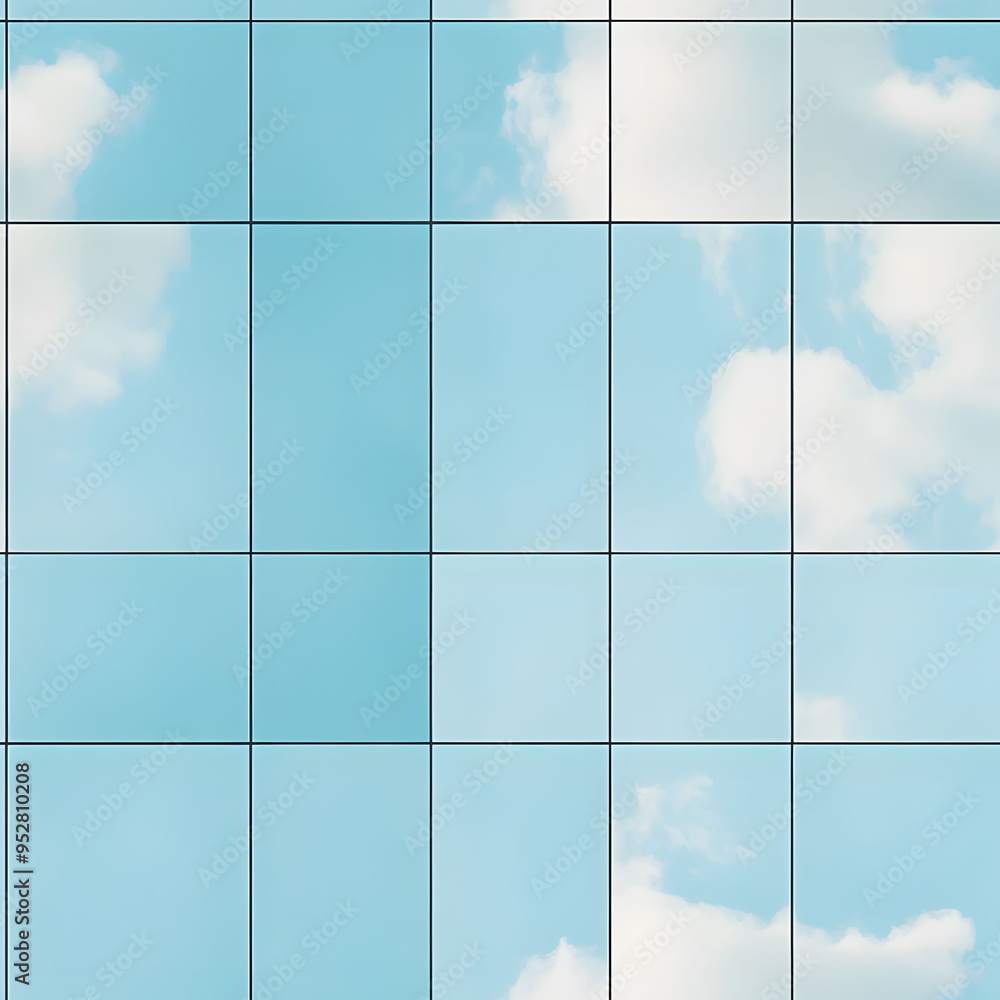 seamless glass facade building texture tile modern skyscraper urban ...