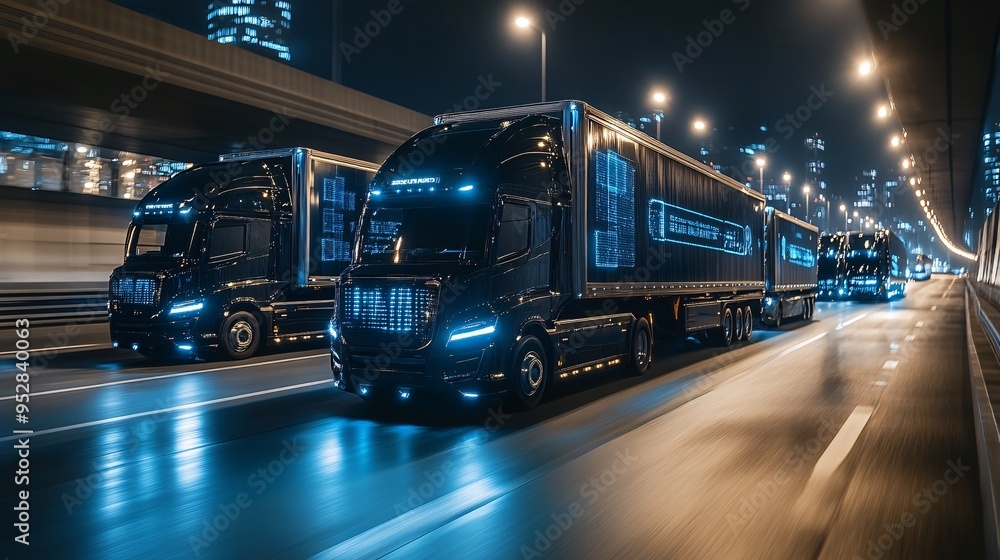 Smart logistics hub with automated cargo handling and AI-powered ...