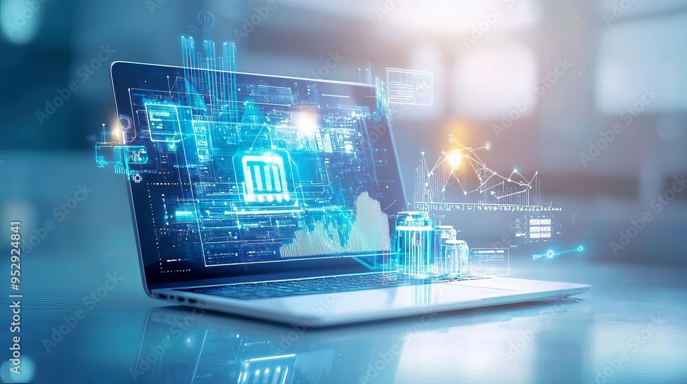A modern storage environment with AIdriven inventory management ...
