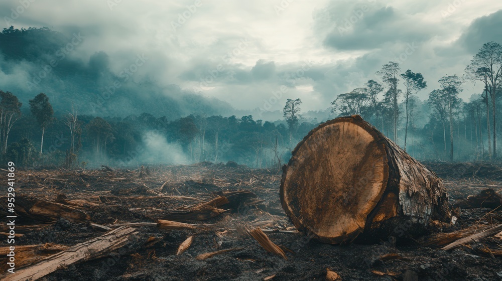 Rare wildlife is glimpsed amidst the remnants of a forest being ...