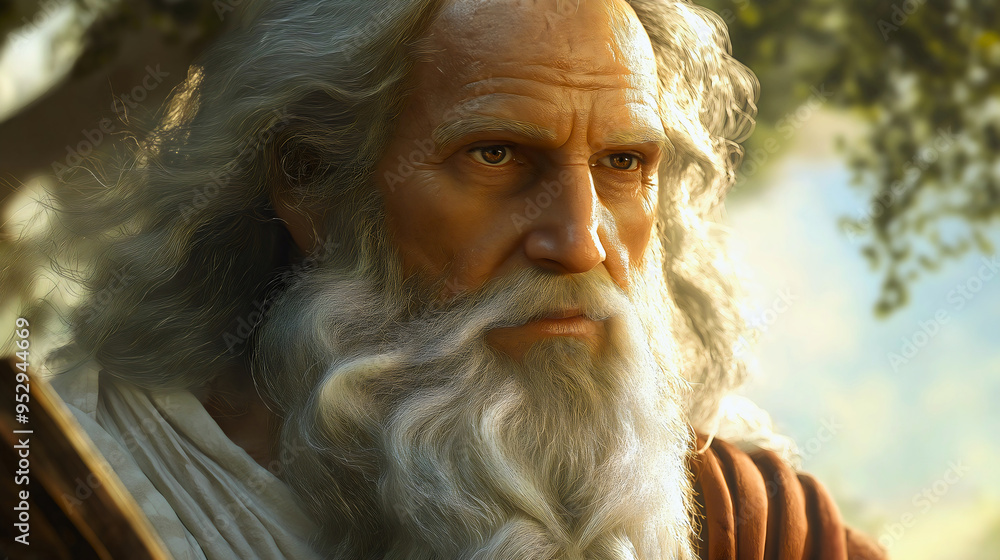 Moses, biblical prophet of Exodus, who received Ten Commandments, a ...