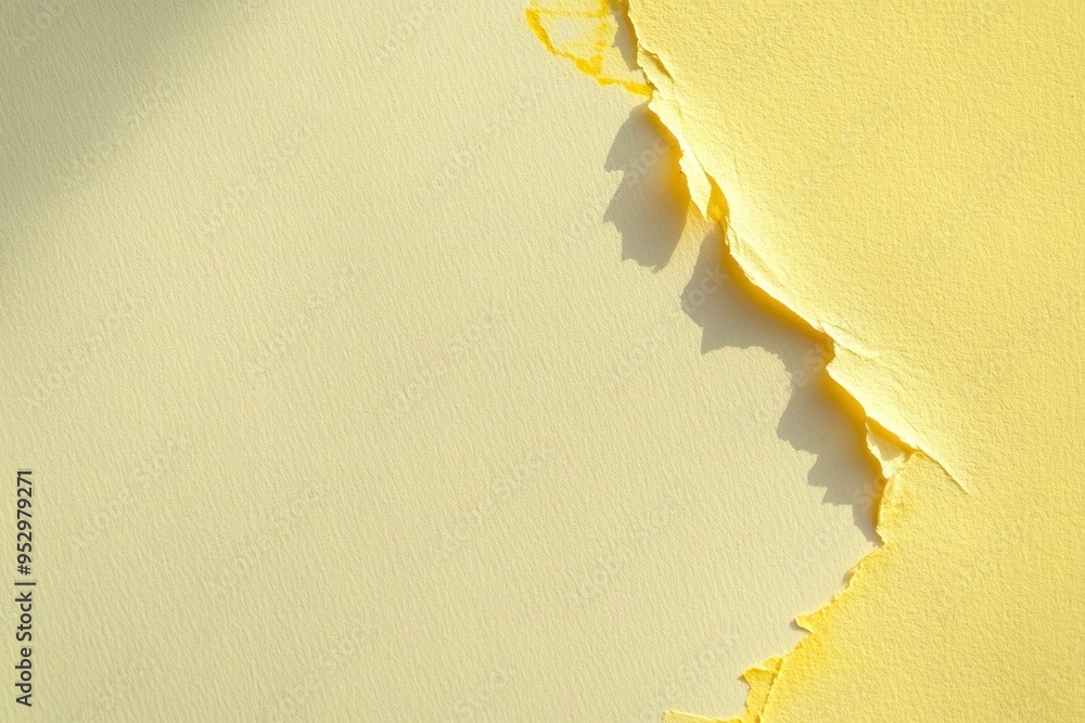 Paper texture background, Light Yellow Watercolour Paper grain fin with ...