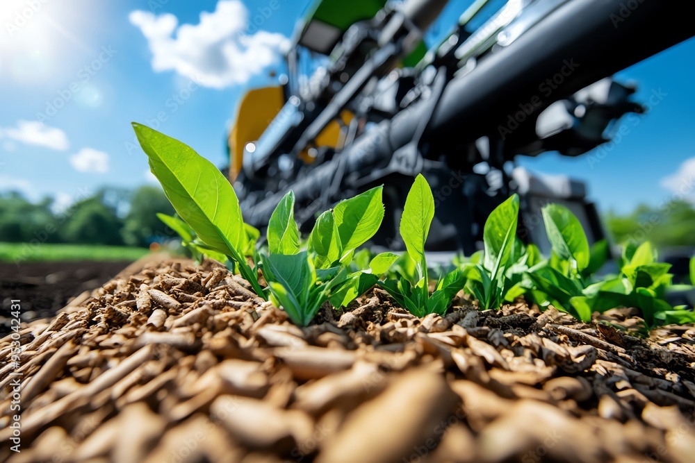 Biomass cost-effective solutions are showcased in a realistic photo of ...