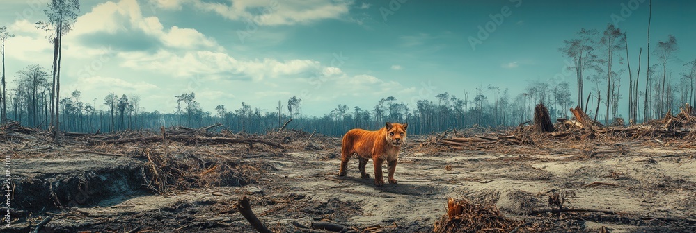 As deforestation continues, rare animals face extinction surrounded by ...