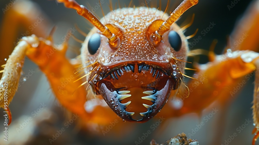 Trap-jaw ant's mandibles in an ultra-slow-motion attack, capturing the ...
