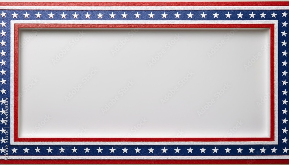 american flag border, photo frame, Red, white and blue border frame on ...