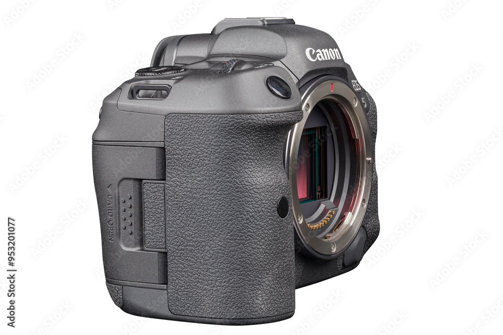 Canon R5 - black professional 35mm full-frame mirrorless camera body ...