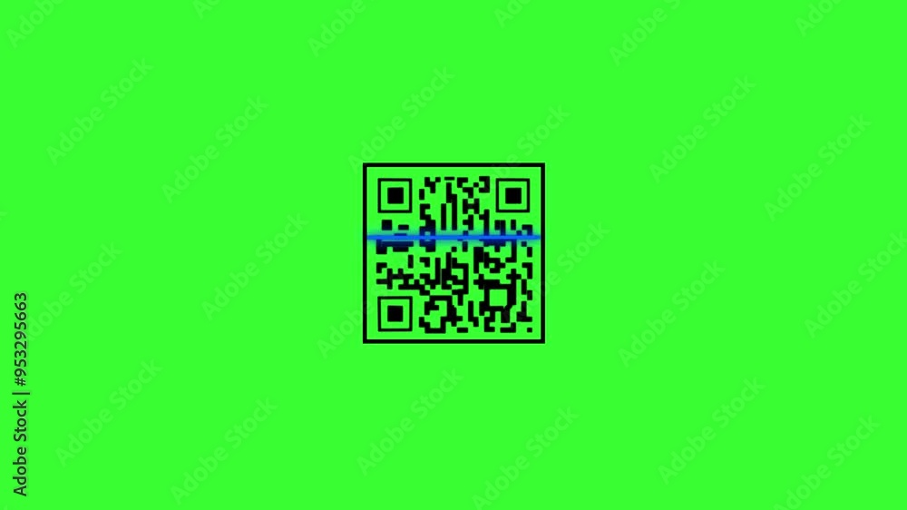 QR code for payment. Scan qr code icon with laser .Barcode scanner, QR code Futuristic barcode ...