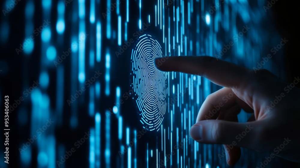 Fingerprint Animation: Upon touching the scanner, a 3D fingerprint ...